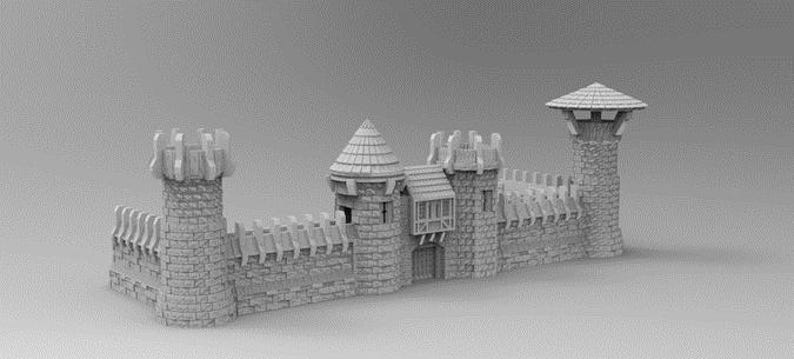 Modular Castle Keep STL – 28mm Printable Fortress Walls & Towers for ...