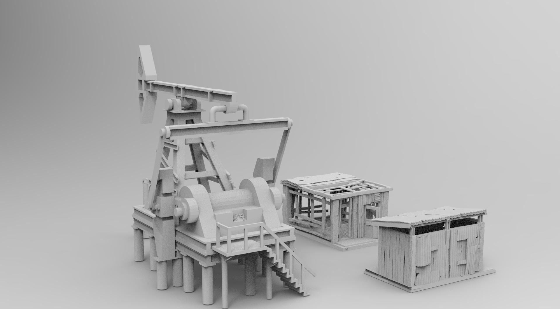 Post-apocalyptic STL Terrain – 28mm Shanty Buildings, Vehicles & Roads ...