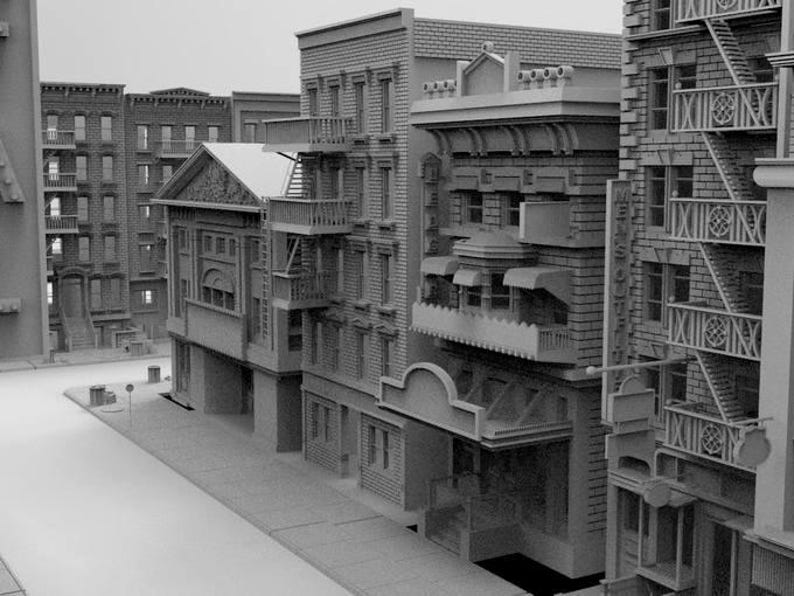 Urban City Terrain STL Set – Roaring 20s to Modern Skirmish – Downtown ...