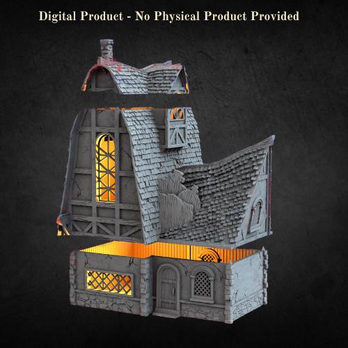 Fantasy Inspired Medieval Magical Houses 3 W/accessories for Dnd ...