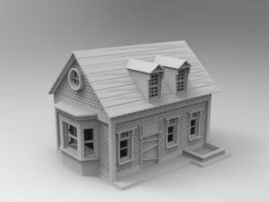 Abandoned Apocalypse House Terrain for Table Top Gaming. Digital .stl ...