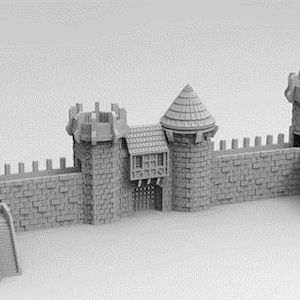 Modular Castle Keep STL – 28mm Printable Fortress Walls & Towers for ...