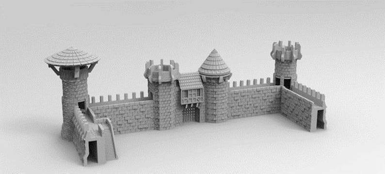 Modular Castle Keep STL – 28mm Printable Fortress Walls & Towers for ...