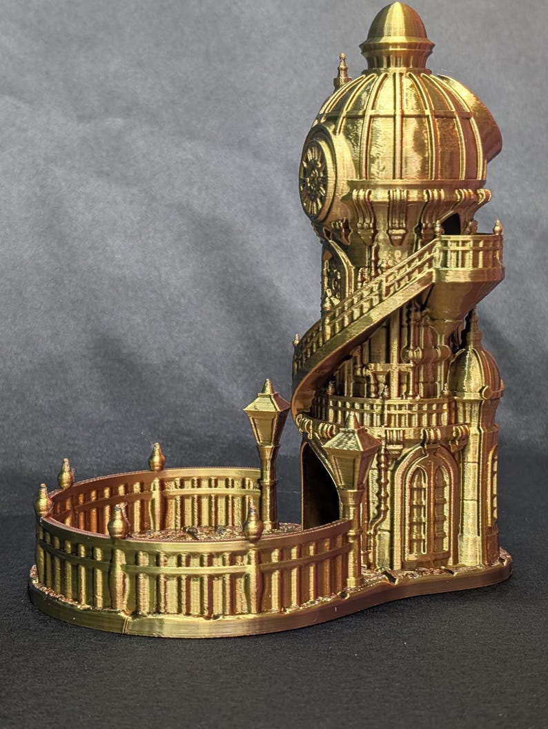 Machinist Dice Tower – Industrial Fantasy Accessory for Tabletop Games ...