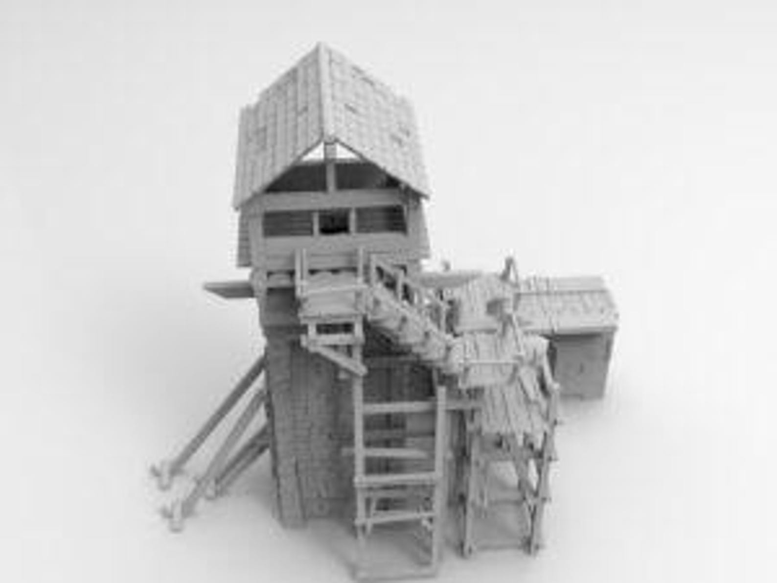 Medieval Watchtower Building Table Top Gaming Terrain .stl 3D Printer ...