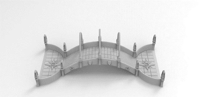 Elven Inspired Bridge Table Top Gaming Terrain .stl 3D Printer Digital ...
