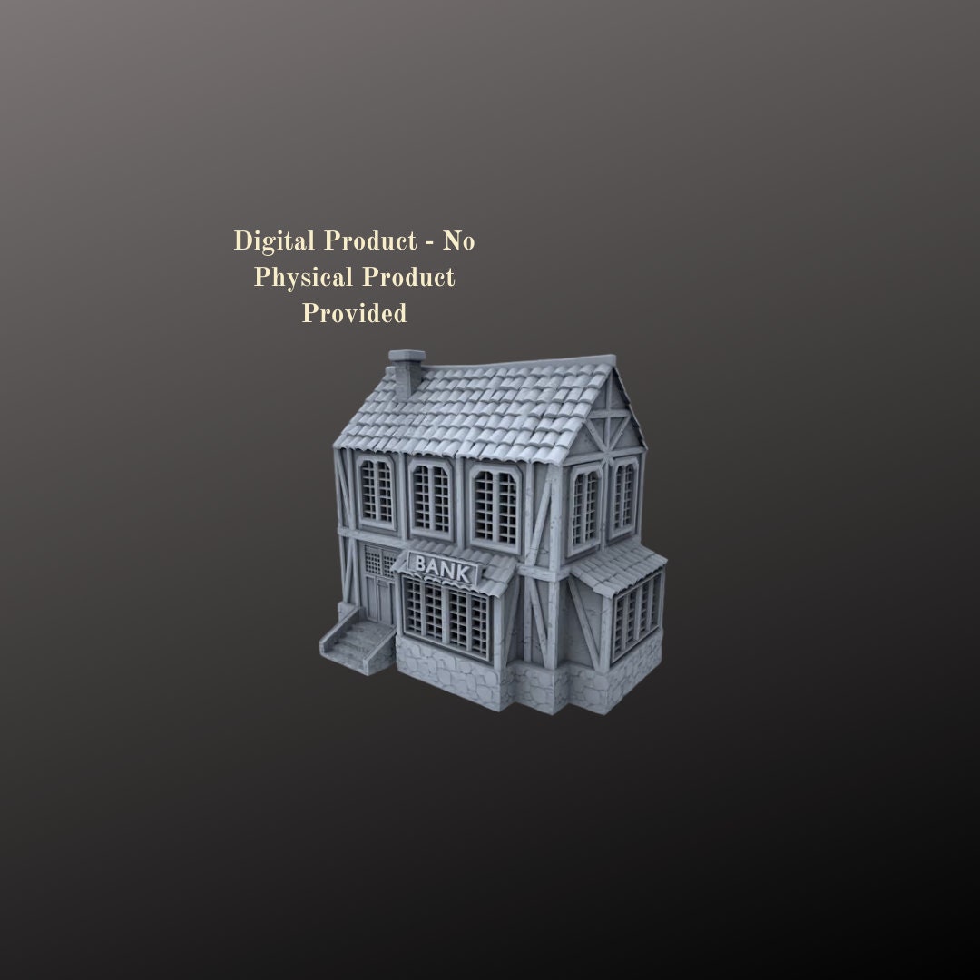 Medieval Market Town Terrain Bundle – Fantasy Village Buildings & Shops | STL Files for 3D ...