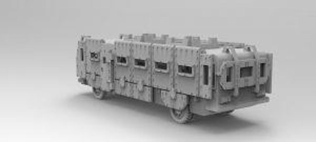 Armored Bus STL – 28mm Printable Post-apocalyptic Terrain for Zombie ...