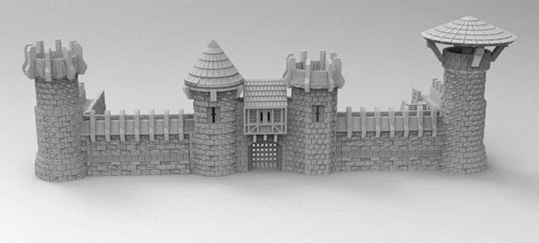 Modular Castle Keep STL – 28mm Printable Fortress Walls & Towers for ...
