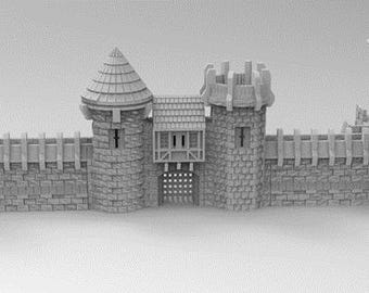 Modular Castle Keep STL – 28mm Fortress Walls & Towers (printable STL ...