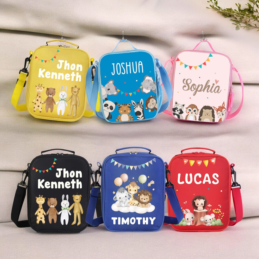 Custom Lunch Bags for Kids, Personalized Name Lunch Bag, Personalized ...