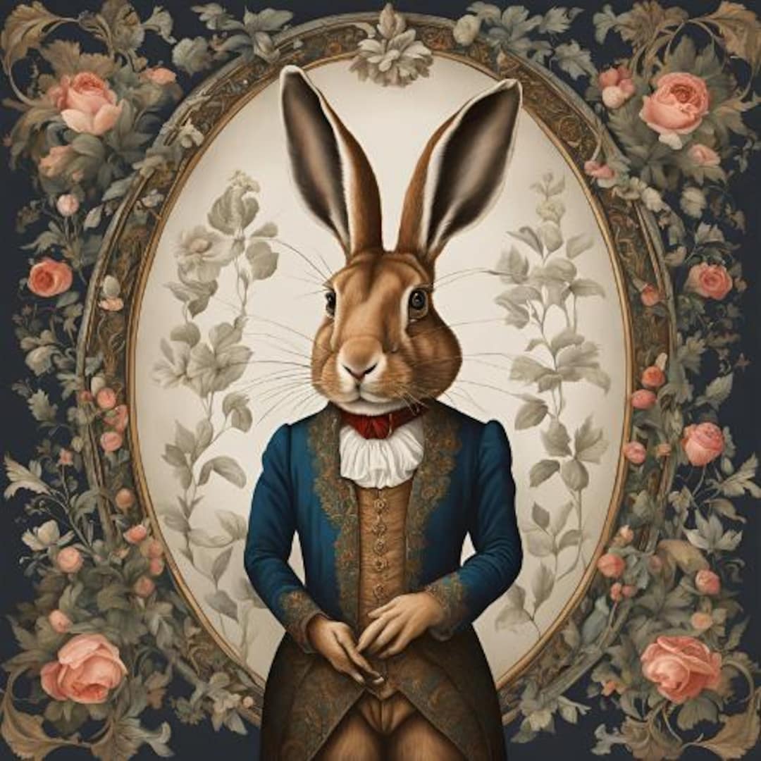 24 Charming Hare Portrait Collection - Etsy