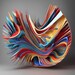 24 3D Abstract Art: Volume & Void Prints - Etsy