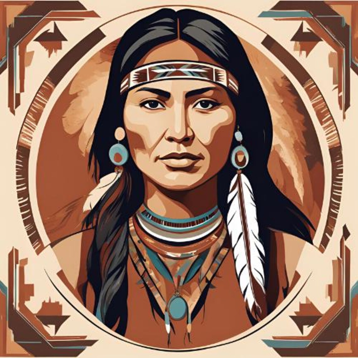 24 Native American Leader Portraits - Etsy