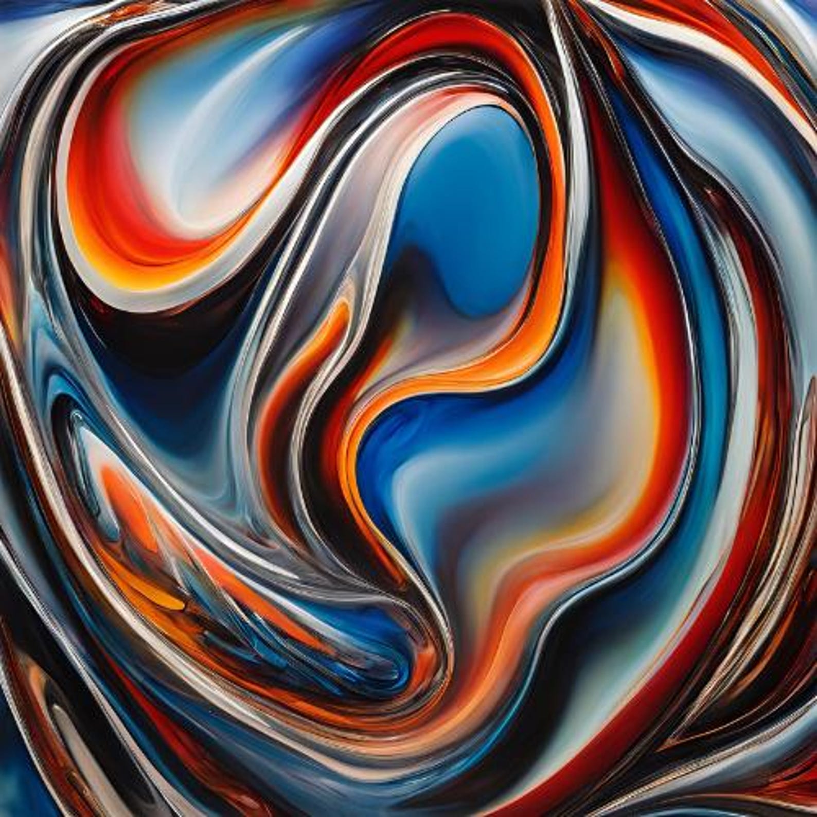 Volume and Void 4D Blown Glass Abstract Art Prints - Etsy