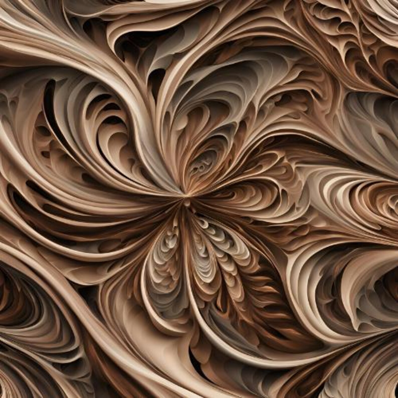 Ethereal Fractal Art | 3D Geometric Wall Decor | Modern Abstract ...