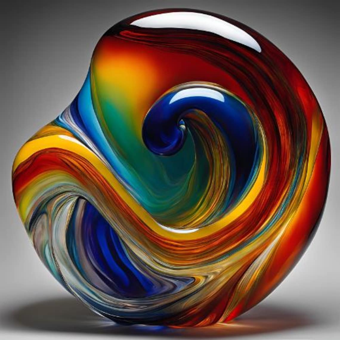 Volume and Void 4D Blown Glass Abstract Art Prints - Etsy