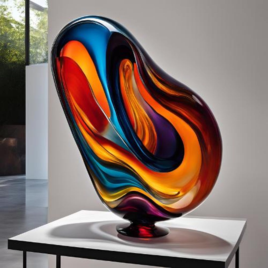 Volume and Void 4D Blown Glass Abstract Art Prints - Etsy