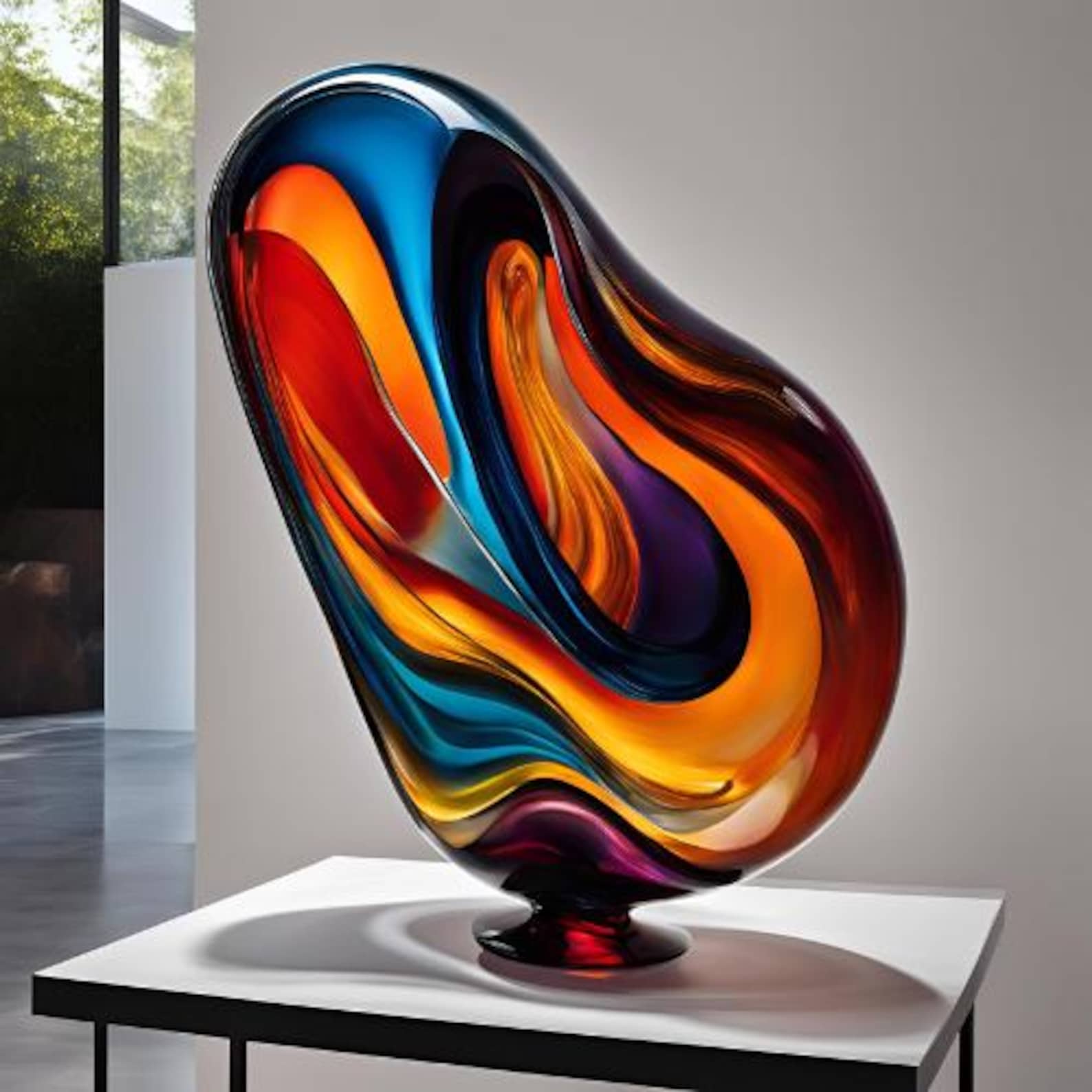 Volume and Void 4D Blown Glass Abstract Art Prints - Etsy