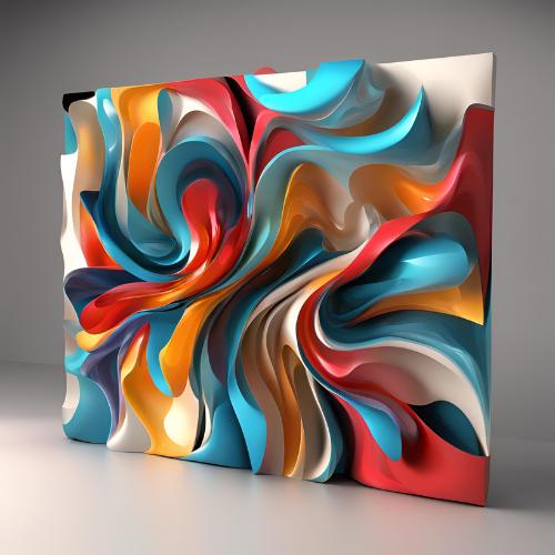 24 3D Abstract Art: Volume & Void Prints - Etsy