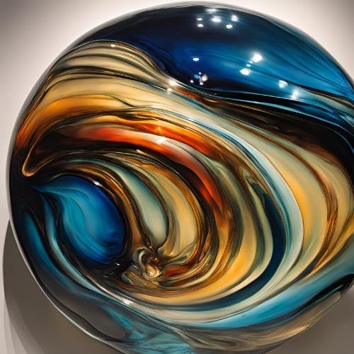 Volume and Void 4D Blown Glass Abstract Art Prints - Etsy