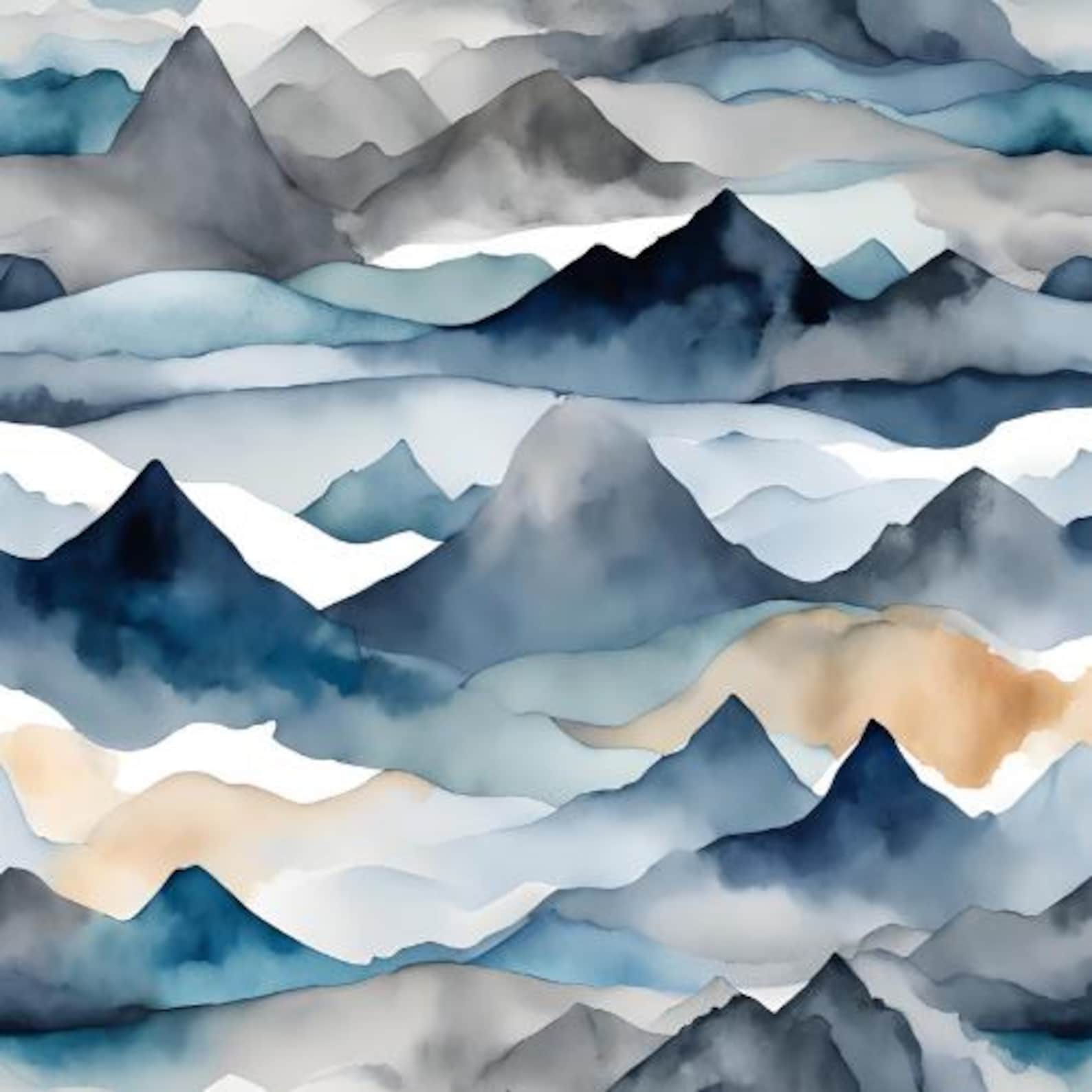 24 Watercolor Landscape Digital Prints - Etsy