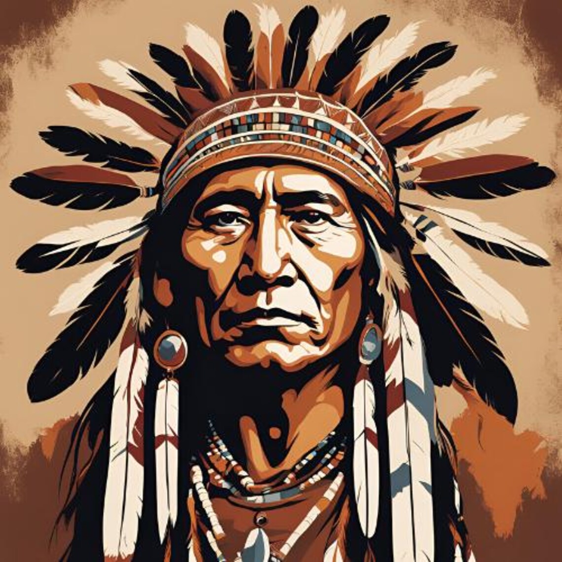 24 Native American Leader Portraits - Etsy