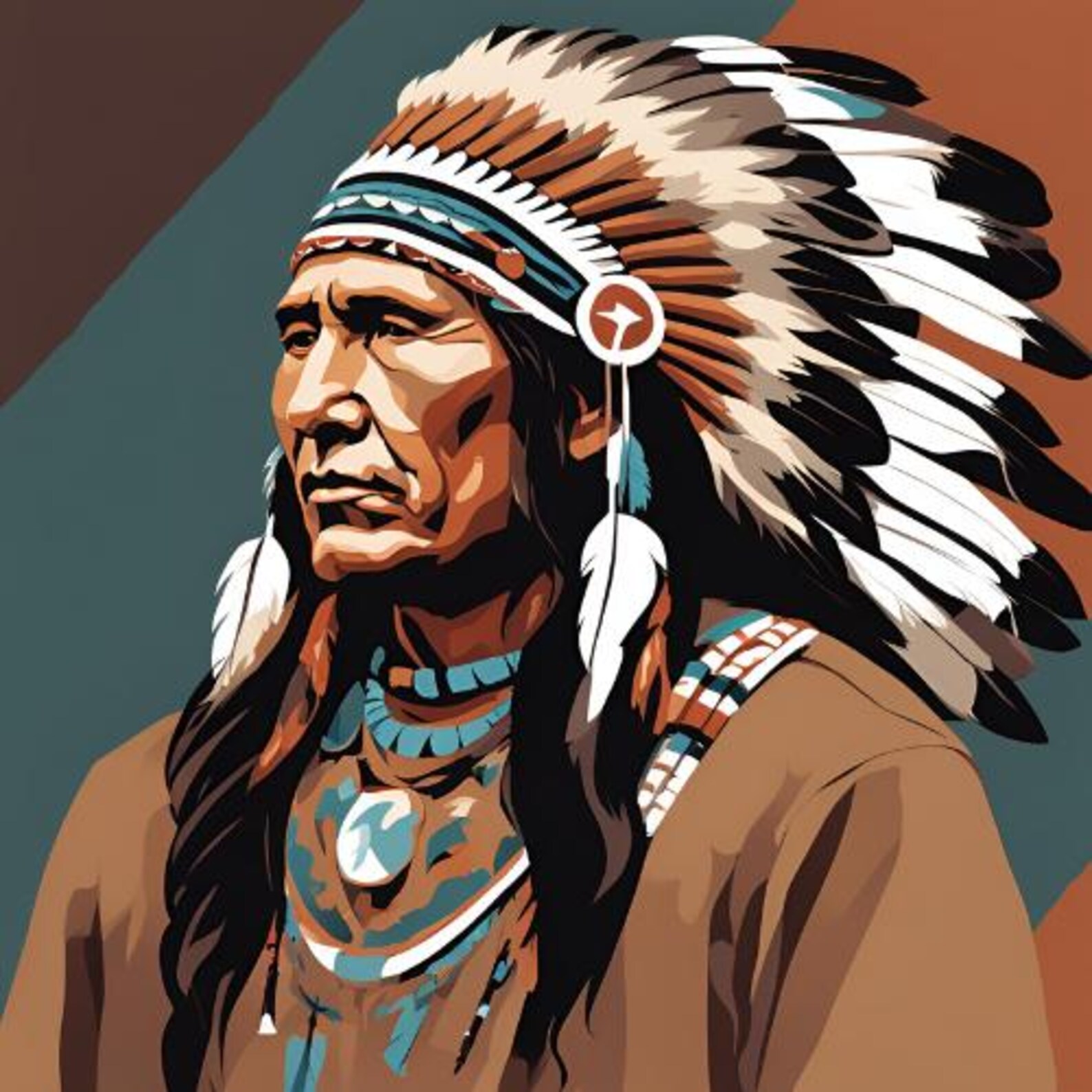 24 Native American Leader Portraits - Etsy