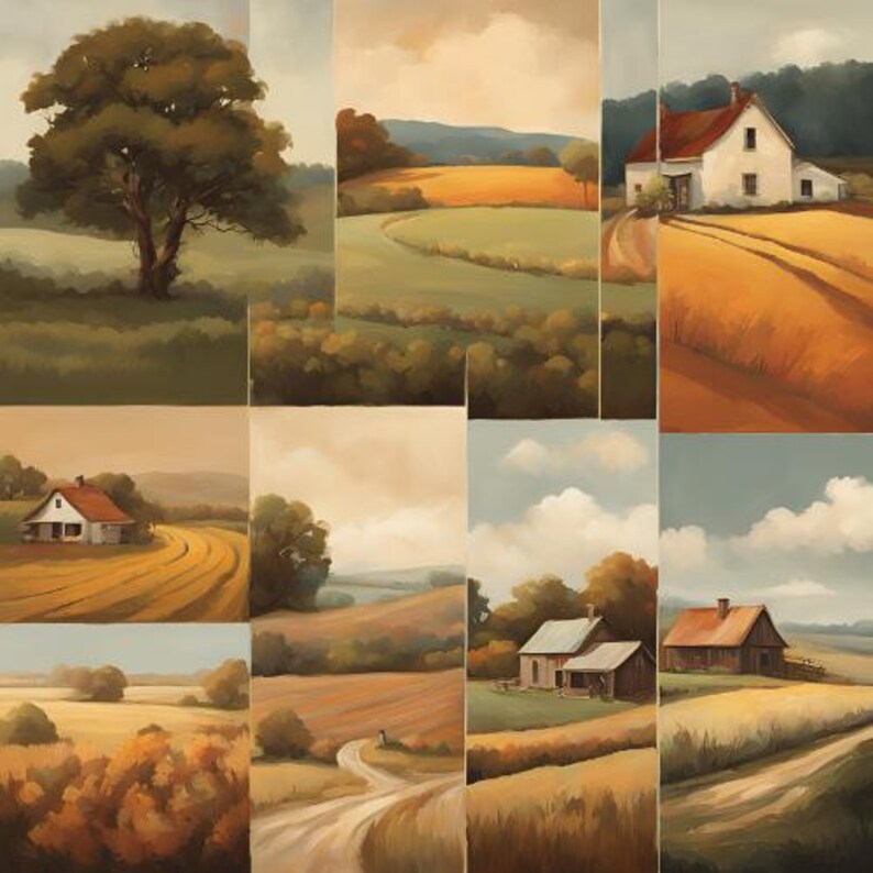 24 Charming Rural Farmhouse Prints - Etsy