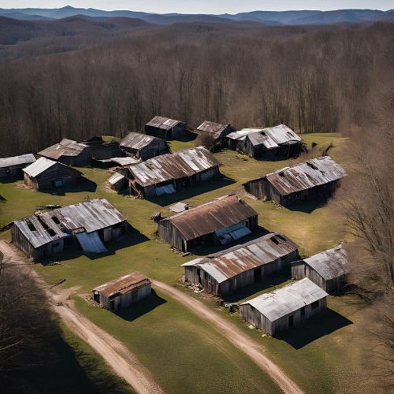 Appalachian Skyscapes: 24 Aerial Mountain Mosaics - Etsy