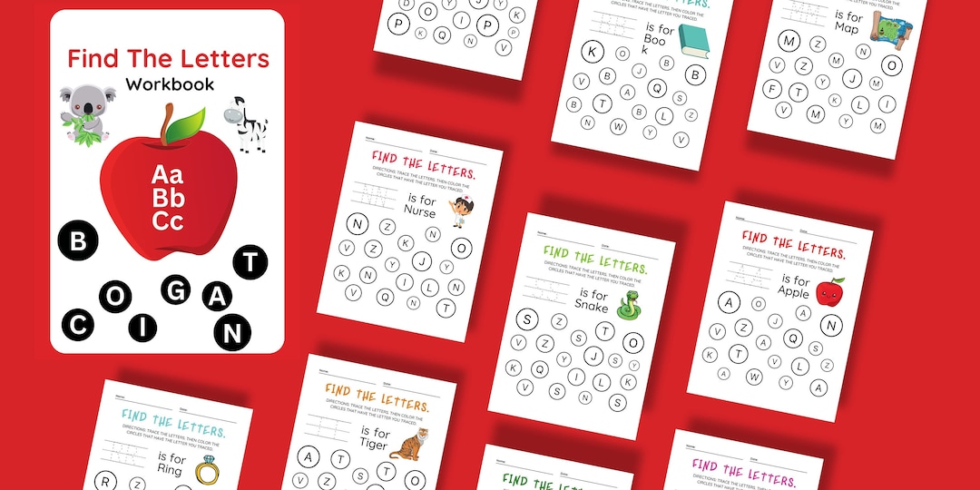 Children’s Abcs Workbook Kids Printables Kids Phonics Kid’s Worksheets ...