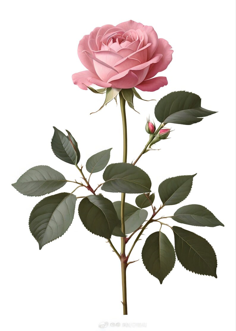 Pink Rose - Digital Download - Etsy