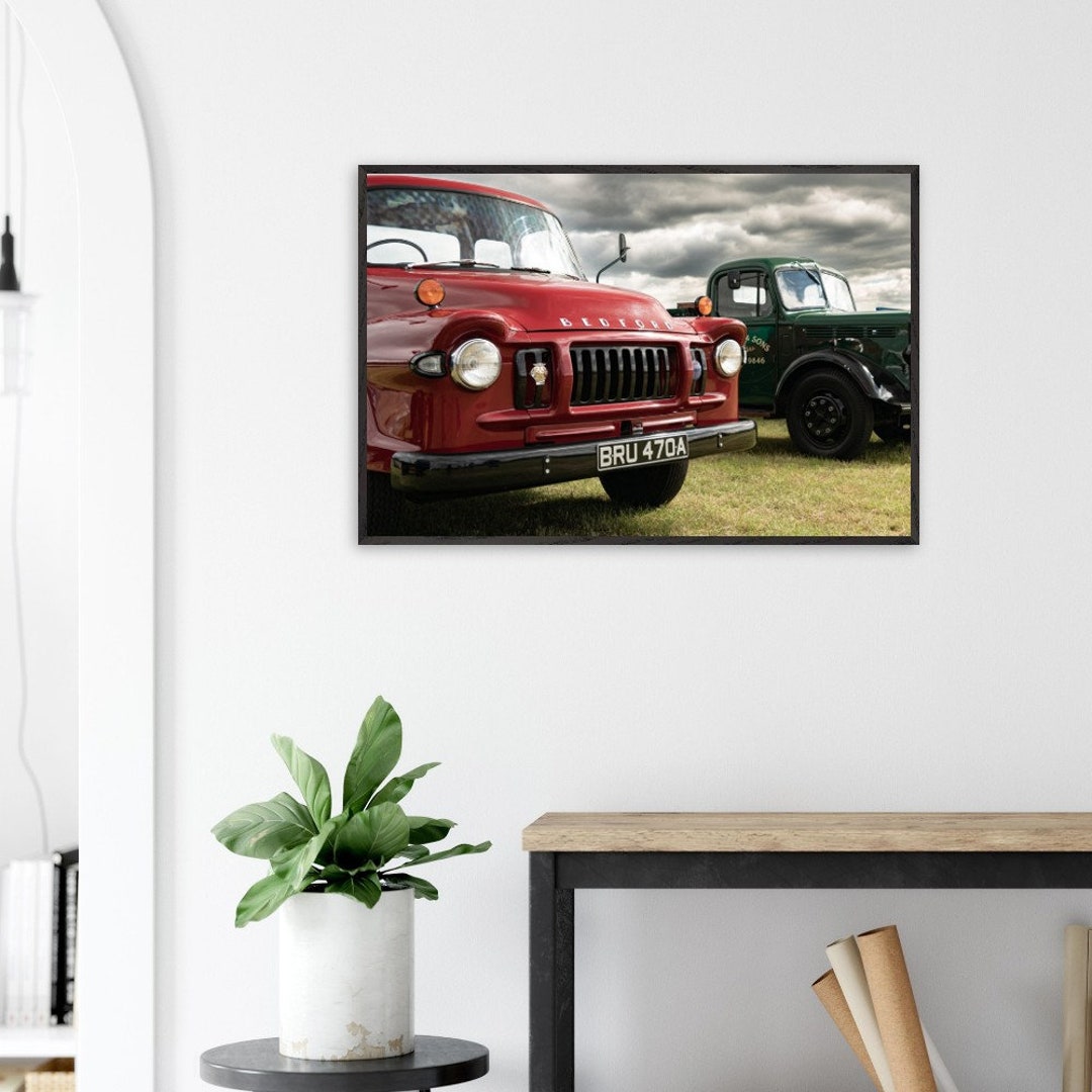 Classic Car Premium Wooden Framed Poster With Premium Semi-glossy Paper ...