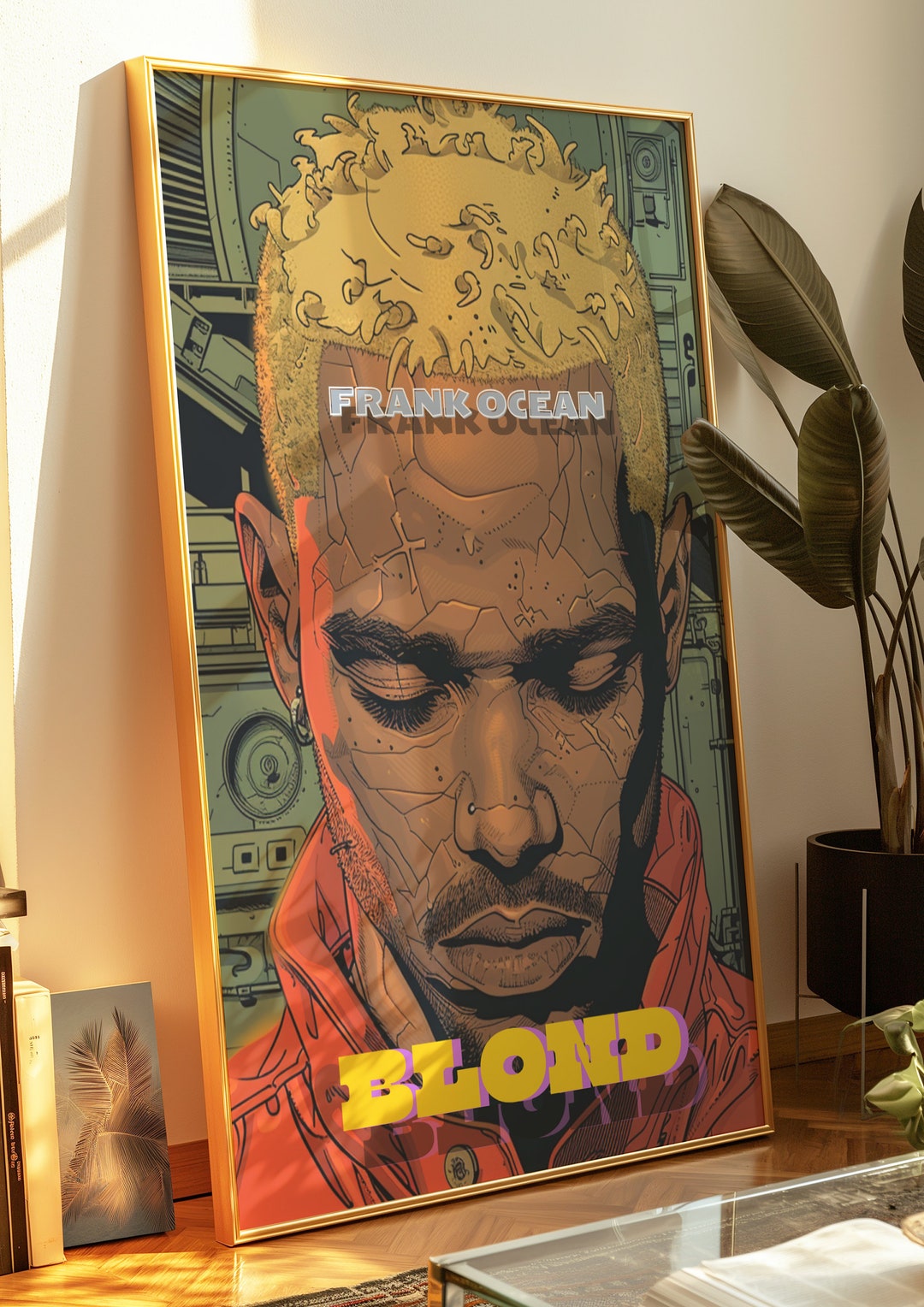 Frank Ocean Poster, Blond Poster, Cyberpunk Poster, Frank Ocean Wall ...