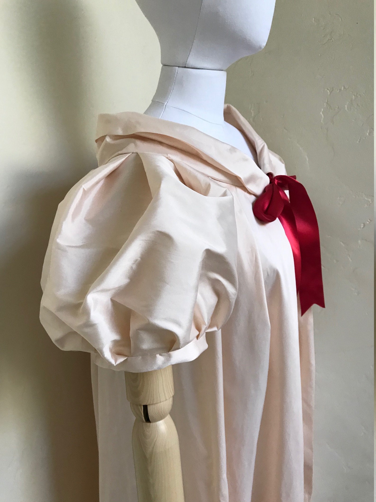 Midsummer Blush 'cathy' Robe Dress in Silk Blend Taffeta - Blush Pink ...