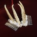 Yule Queen Antlers Winter Bride Antler Combs With Festive - Etsy