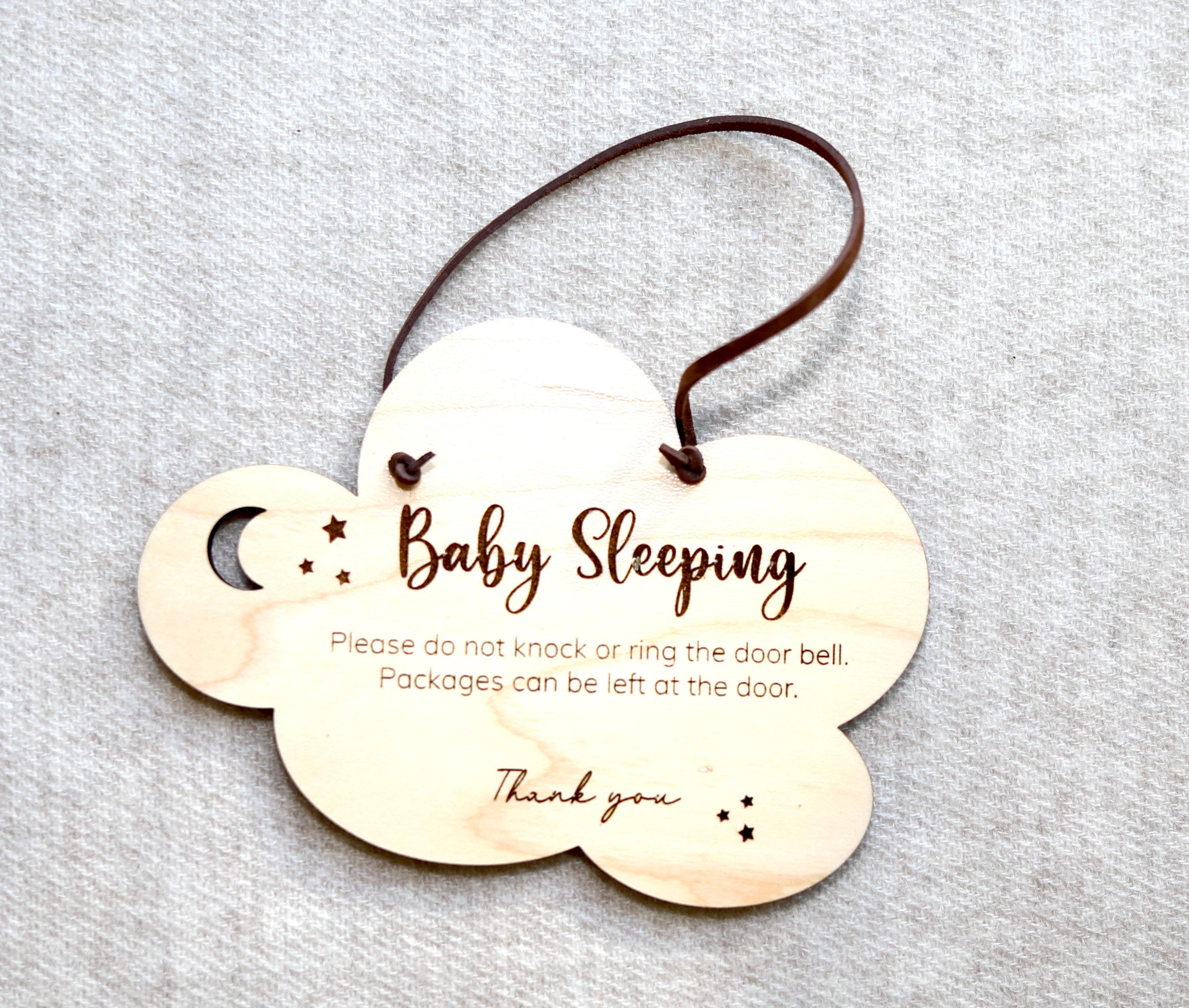 Digital Baby Sleeping Sign - Etsy
