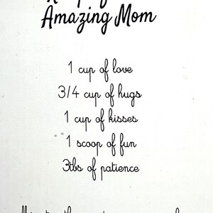 Digital SVG File Recipe for a Special MOM Glow Forge - Etsy