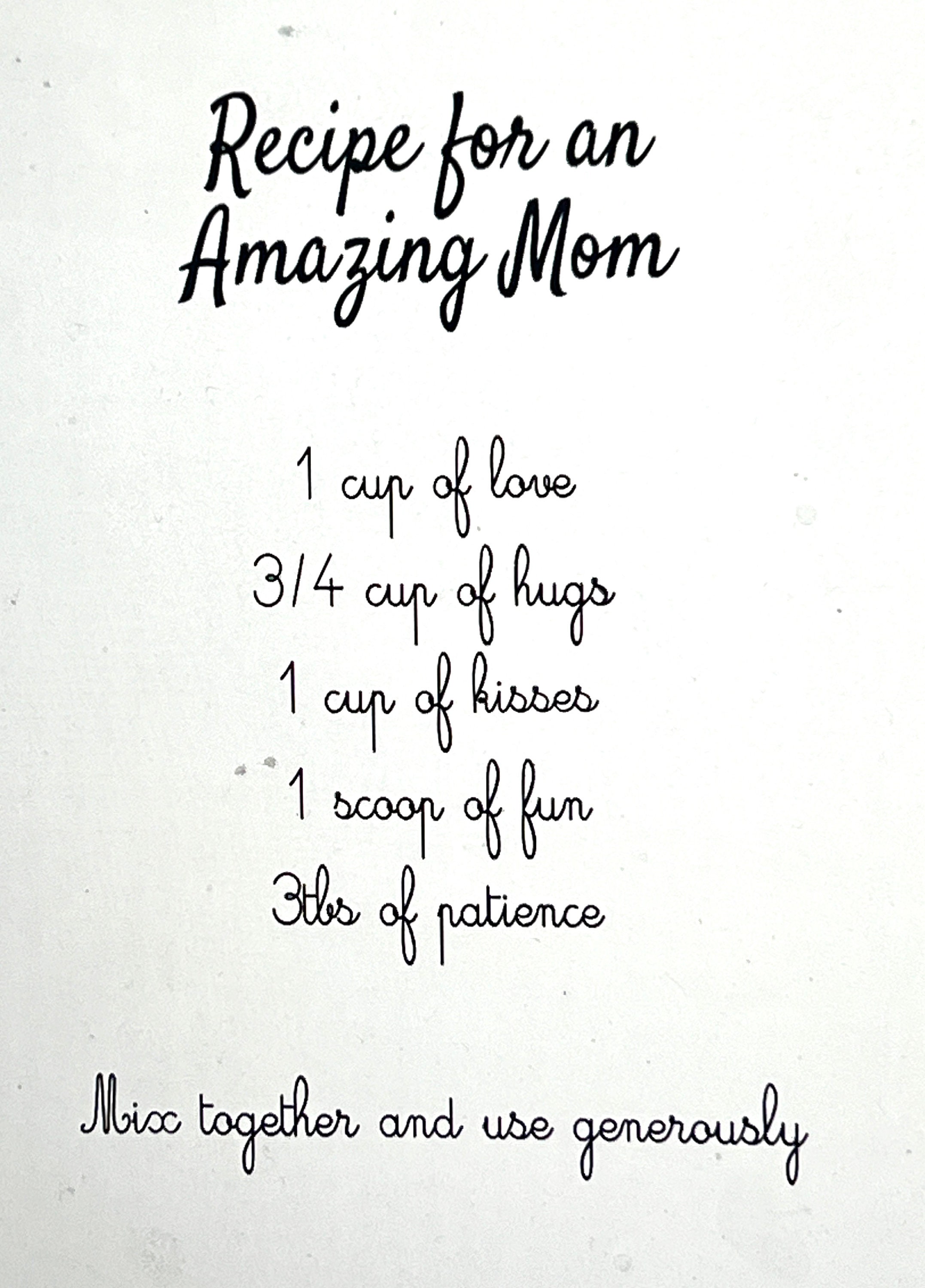 Digital SVG File Recipe for a Special MOM Glow Forge - Etsy