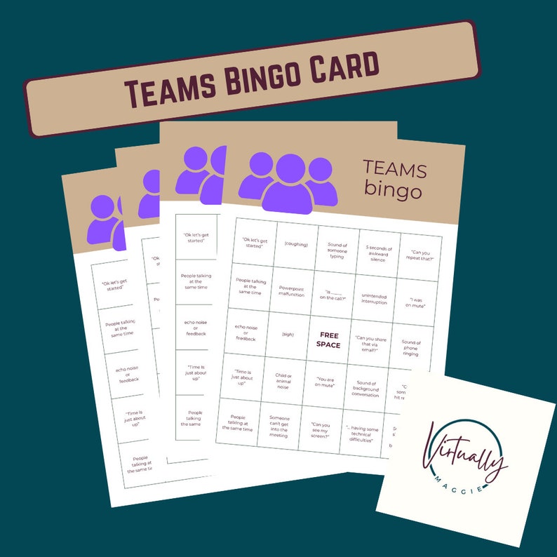 Teams Call Bingo Card - Etsy