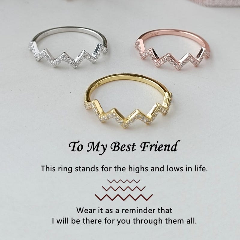 Wave Best Friend Rings - Etsy