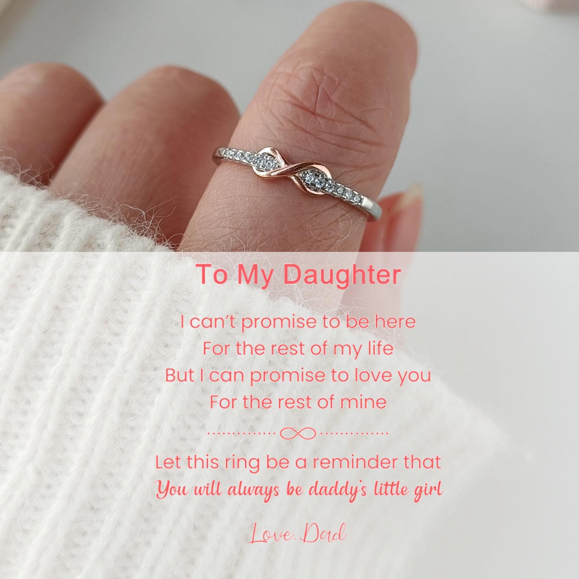 Father daughter ring Etsy