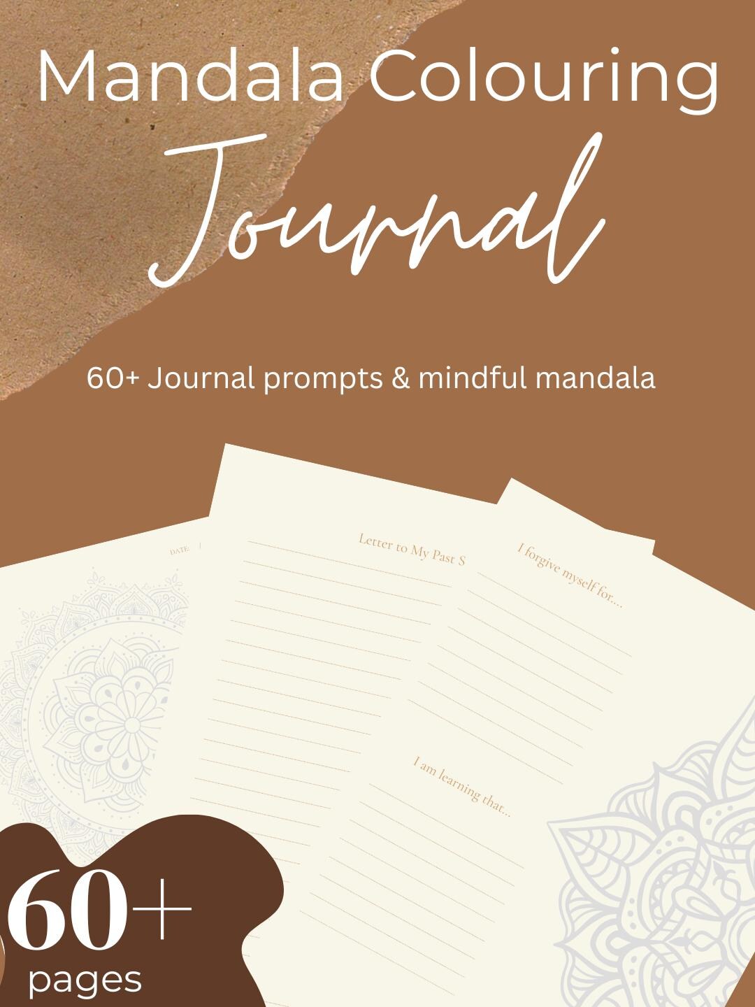 Mandala Self-reflection Journal + Adult Coloring Book | Patterns of the ...