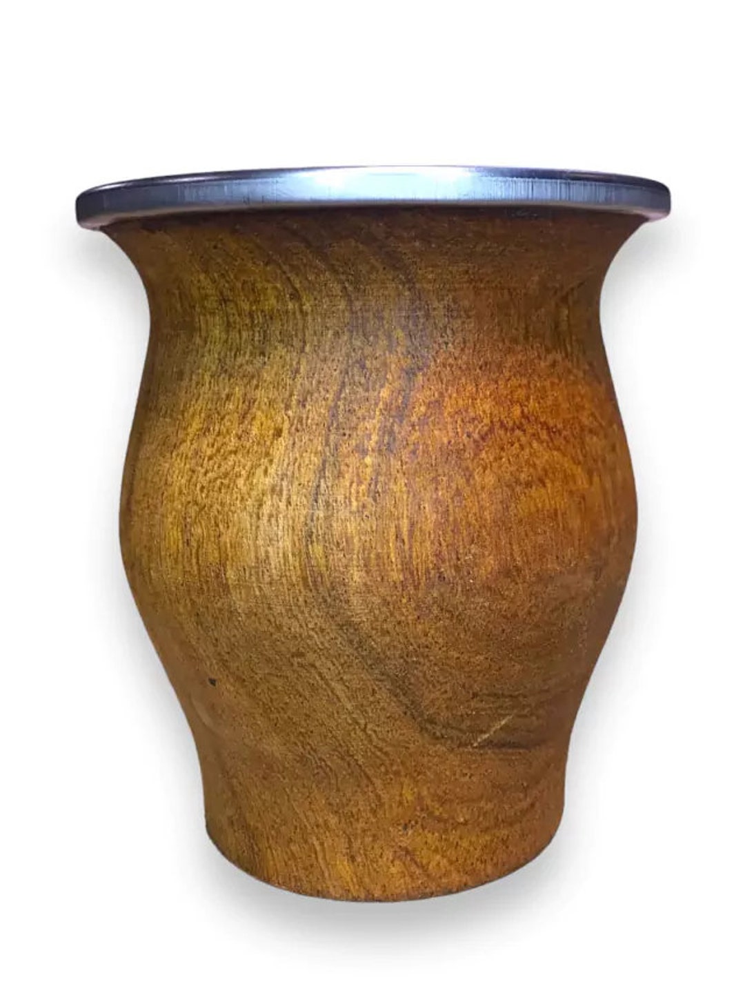 Mate Carob Wood With Stainless Steel Ferrule Polished Wood - Etsy