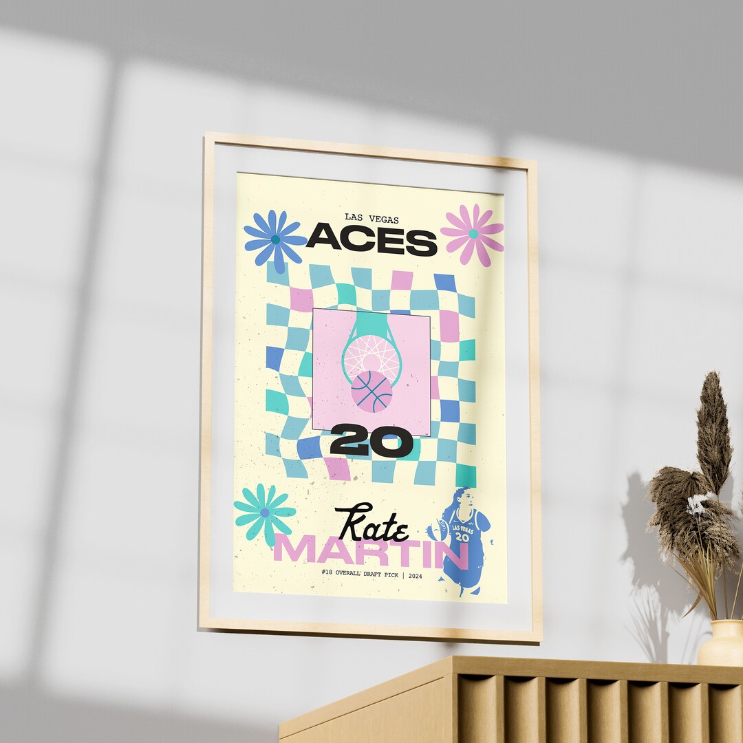 Kate Martin Poster, Las Vegas Aces, Girls Bedroom Art, Sports Poster ...