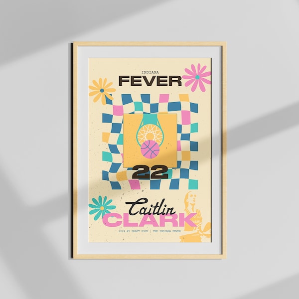 Caitlin Clark Fever Poster - Etsy