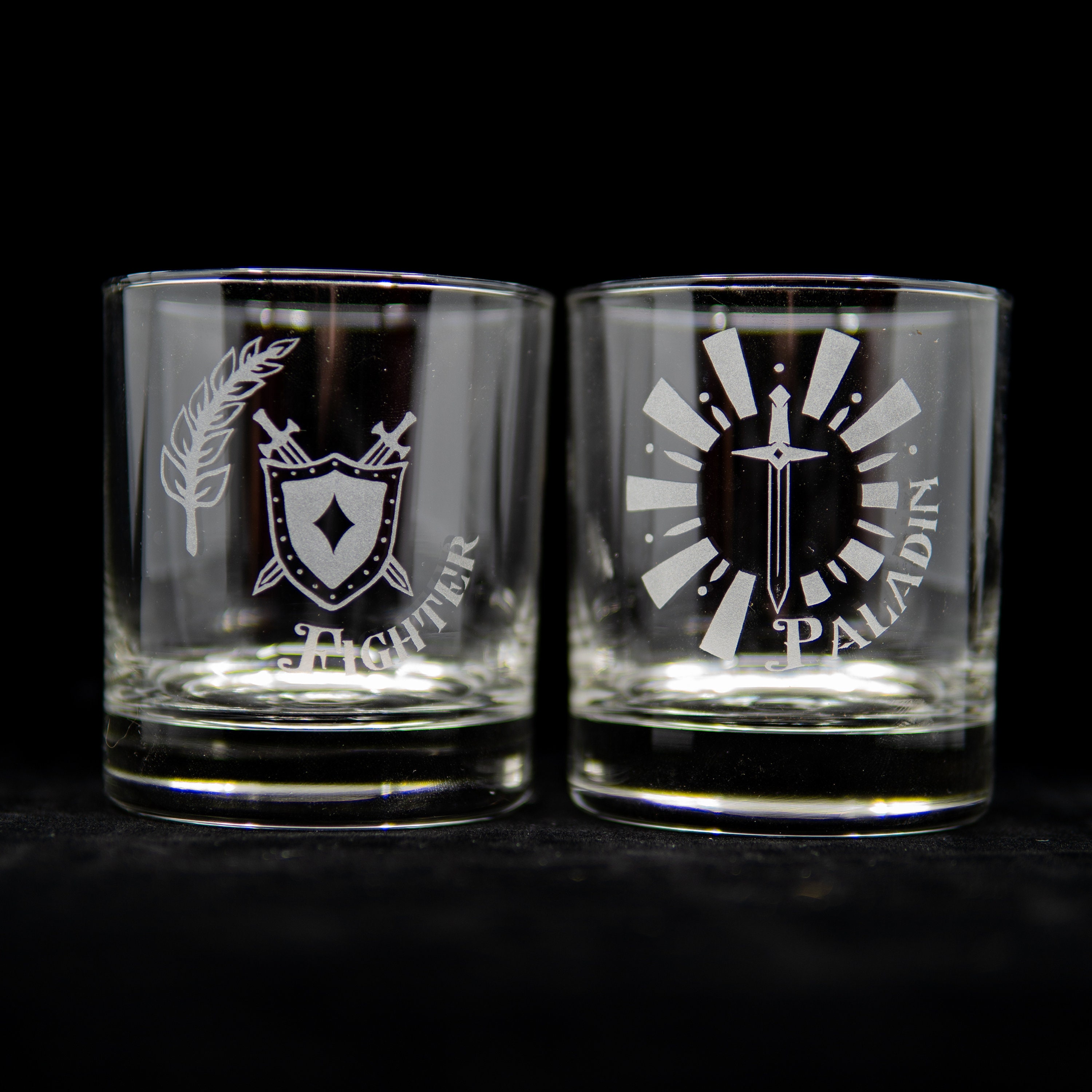 Glasses for TTRPG Class Glass for RPG Game Etched Gift for Players and ...