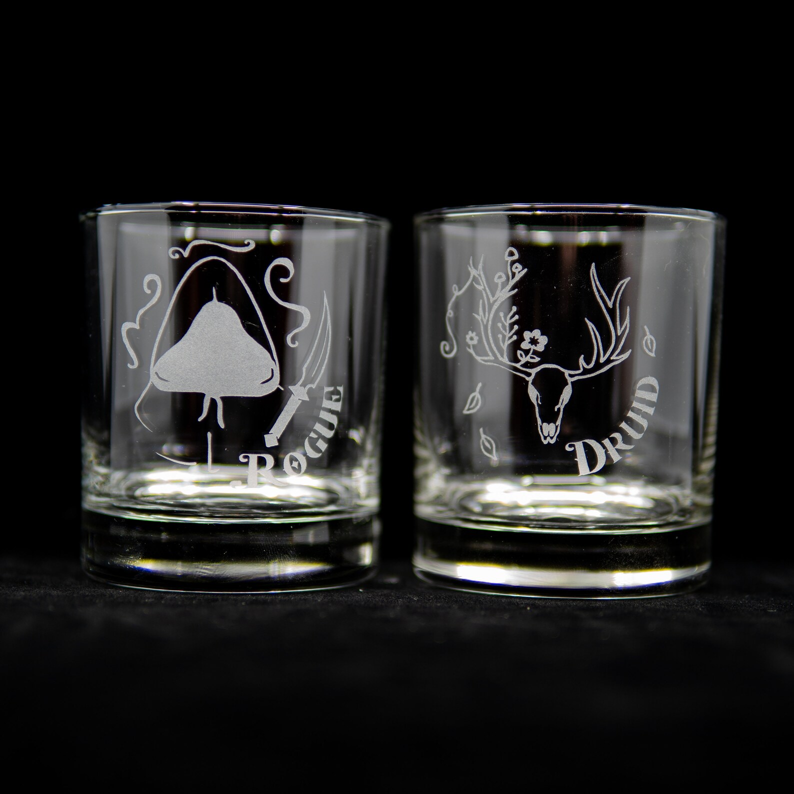 Glasses for TTRPG Class Glass for RPG Game Etched Gift for Players and ...