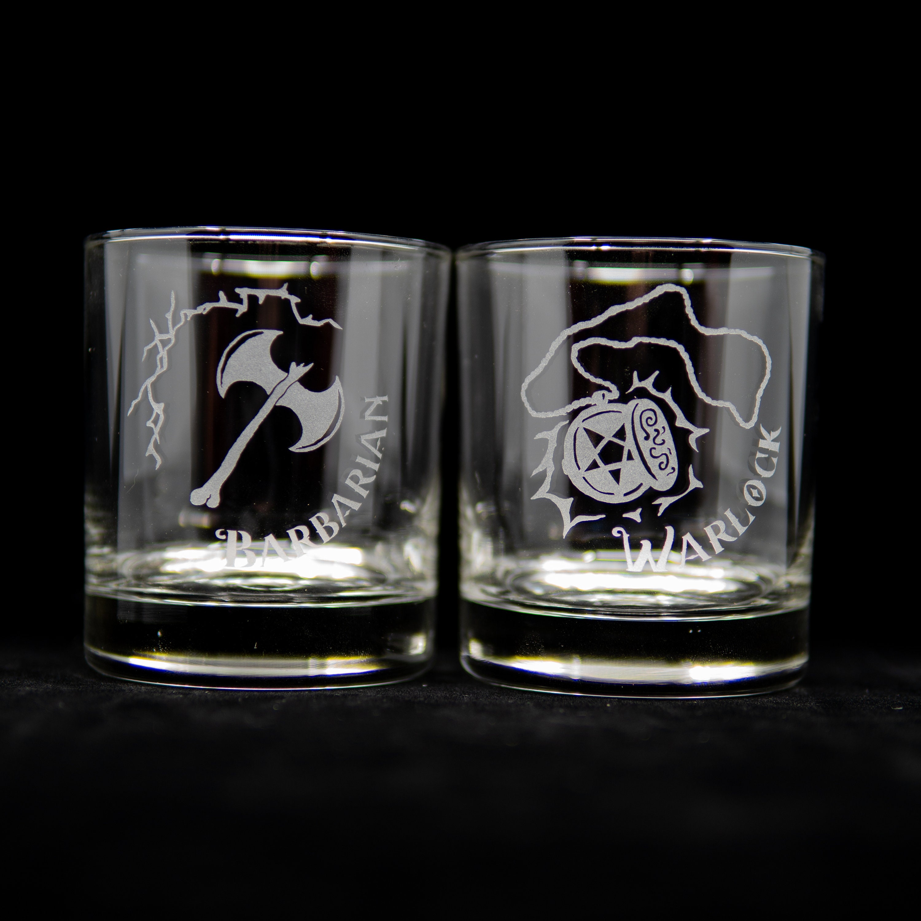 Glasses for TTRPG Class Glass for RPG Game Etched Gift for Players and ...