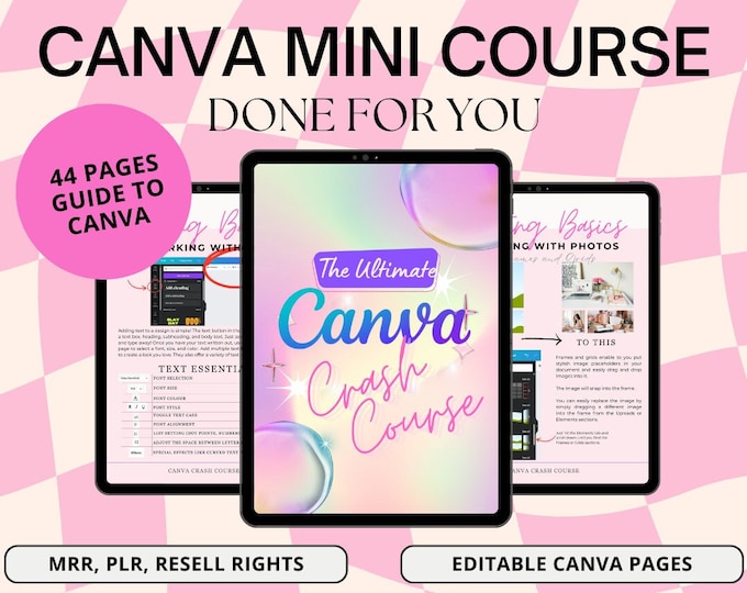 Canva Course | How to Use Canva Guide | Learn Canva | Master Resell Rights (MRR)| Private Label ...